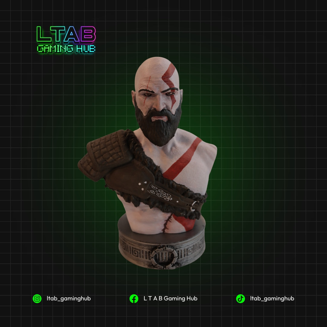 Kratos Bust - God of War – LTAB Gaming Hub