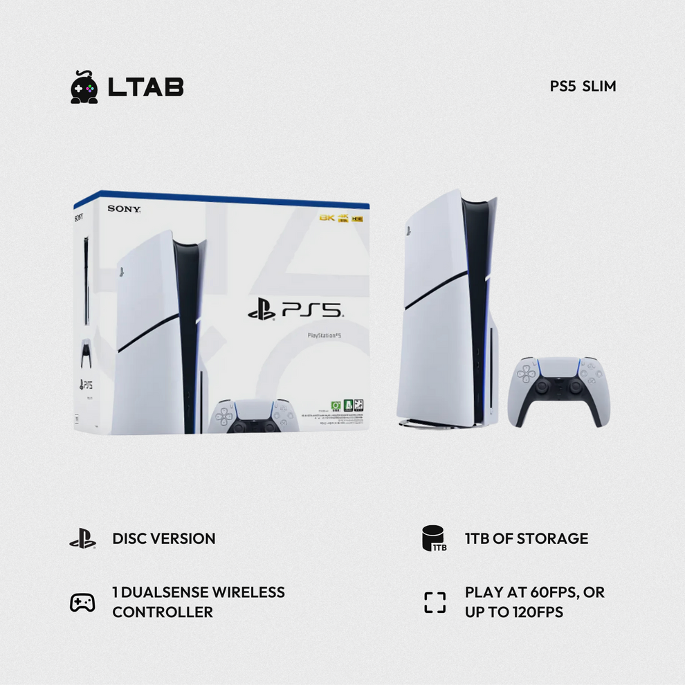PS5 5 Slim Console 1TB – LTAB Gaming Hub